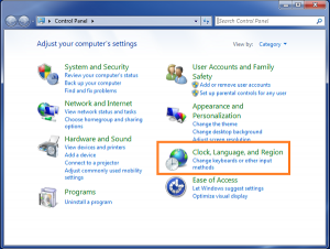 Windows regional settings | Deltatech ABSS Support Centre