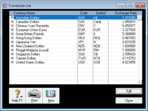 Using multi-currency | ABSS Premier