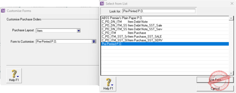 Forms And Layouts Deltatech Abss Support Centre