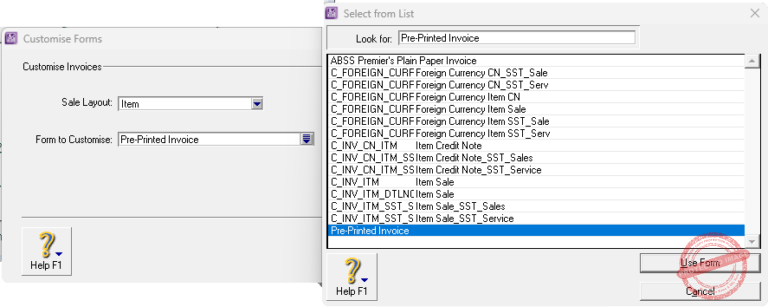 Forms and Layouts | Deltatech ABSS Support Centre